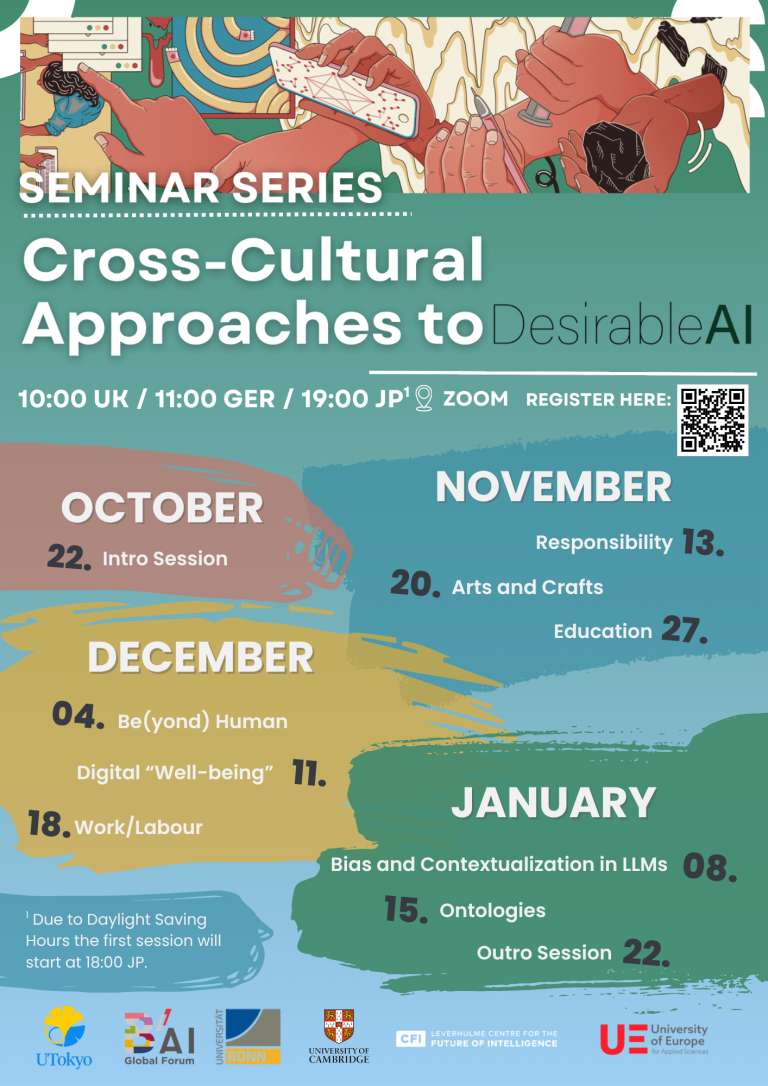 Seminar Series “Cross-Cultural Approaches to Desirable AI” | B'AI ...
